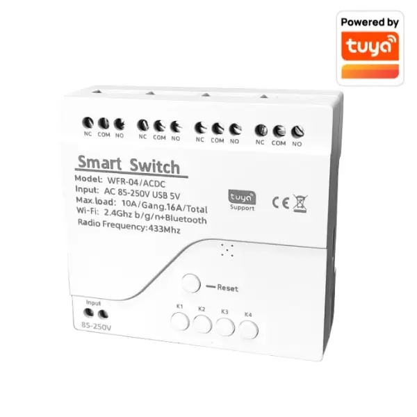 Wi-Fi smart relejni prekidač 4 izlaza WFR-04/ACDC