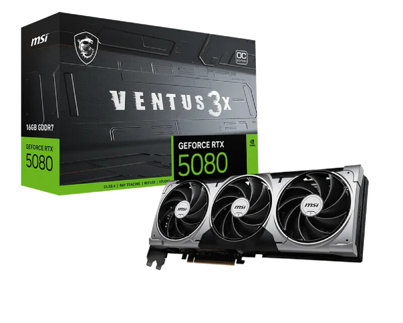 MSI - GeForce RTX 5080 16G VENTUS 3X OC grafička karta