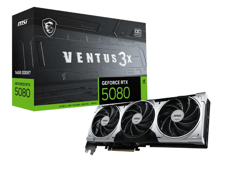 MSI - GeForce RTX 5080 16G VENTUS 3X OC PLUS grafička karta