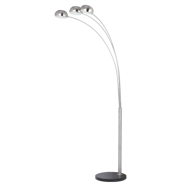 Podna lampa Dann 3XE14 H2000MM Satin Nickel Elmark 955DANN3F