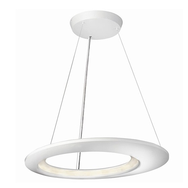 Luster i visilica Ecliptic bela Philips 40755/31/LI