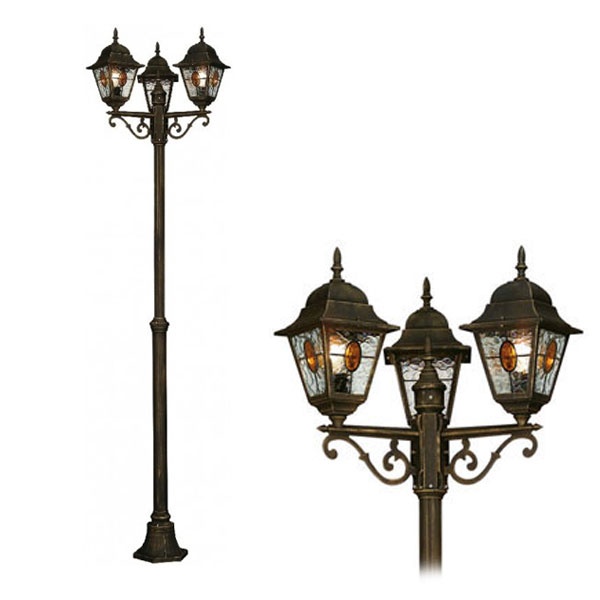 Lampa Munchen post BlackBrush Massive 15175/42/10