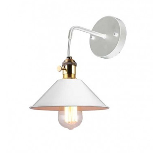 Zidna lampa Rustik 125 1*E27 white/gold 05.0384