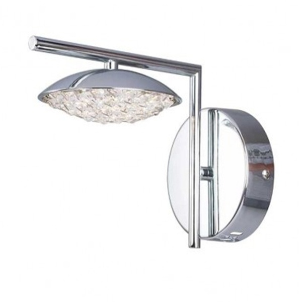 Zidna lampa Vesta LED 6W 4000K hrom/kristal 50.0011
