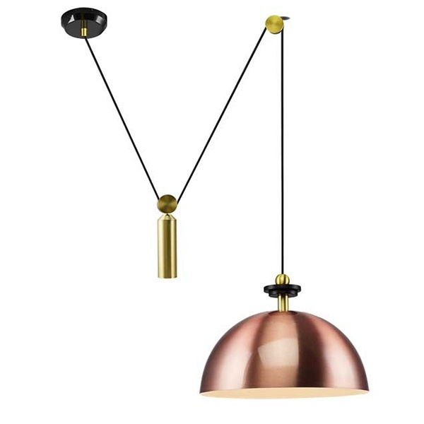 Visilica Luna 108 1*E27 gold/copper/black 35.1218