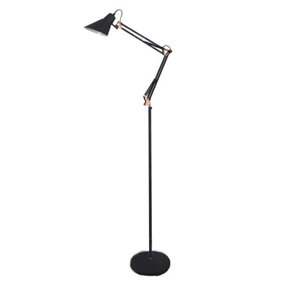 Podna lampa HN3030 black+red cooper E27 05.0592