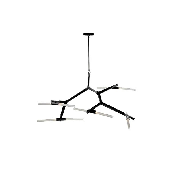 Luster Rustik 133 10xG9 crno beli 35.2039