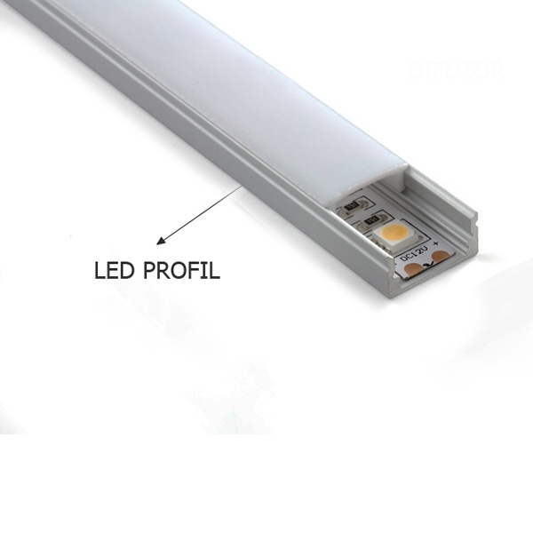 LED profil LL-ALP002-R 04.0328