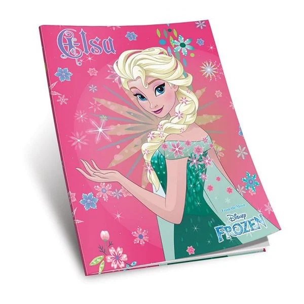 Sveska Frozen Elsa pink A4 meki povez na kocke 68212k