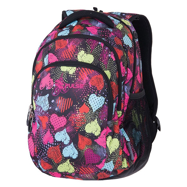 Ranac Pulse Teens Black Hearts 121288