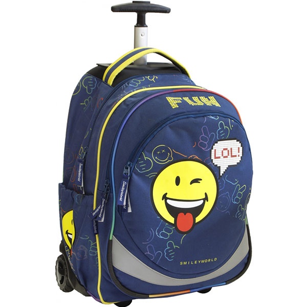 Ranac sa točkićima za školu Smiley Trolley Boy 52533