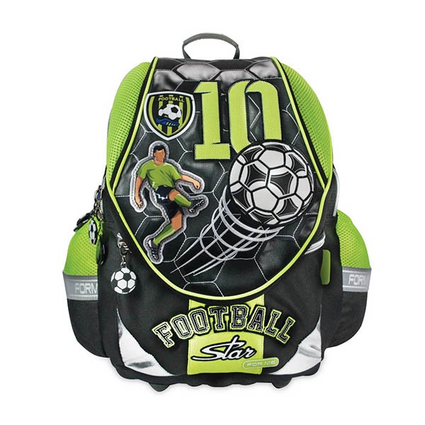 Anatomska torba za školu Football green FOR ME FET151810 65160