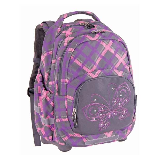 Ranac 2in1 KIDS PLAID BUTTERFLY 120643