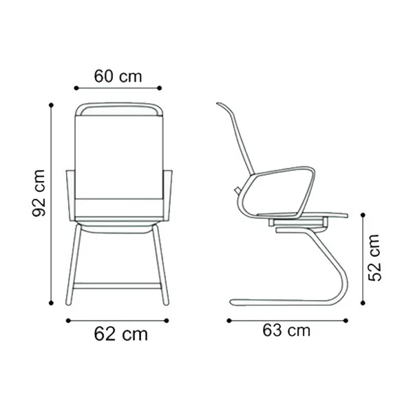 Kancelarijska stolica Bob Club crna FA0022