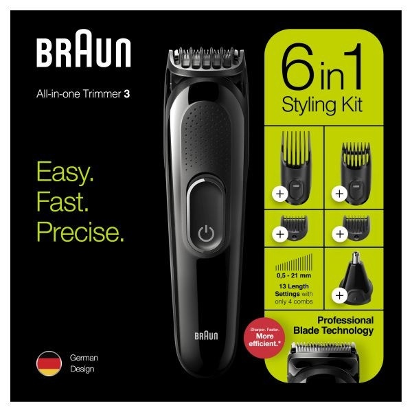Trimer za kosu i bradu MGK3220 BLK/BLK Braun 504814