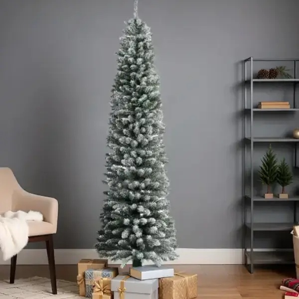 Novogodišnja jelka 300 cm snežna Pencil pine snowy Everlands 68.4024