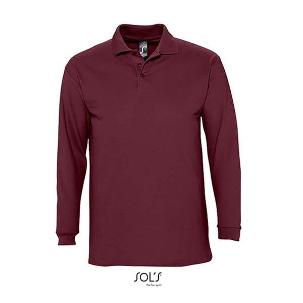 Muška Polo majica dugi rukavi bordo Winter II 11353 Sol 311.353.24 S-XXL