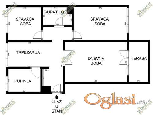 Prodaja Stan Zemun Backa 3.0 77m2 terasa, polurenoviran ID#1420