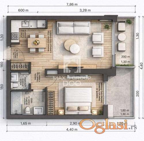 Lux 2.0 od 54,24m2 - BW Bella u izgradnji ID#1710
