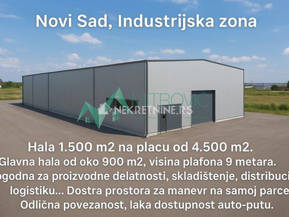 Poslovni prostori,NOVI SAD,SALAJKA,kv: 1500.00, € 6800, ID: 9101449