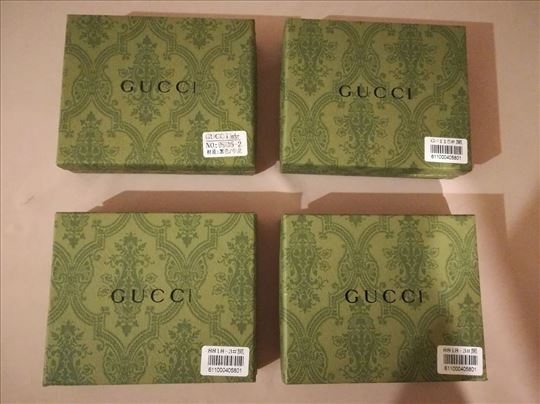 Nov muski kozni markirani novcanik Gucci Crna koža