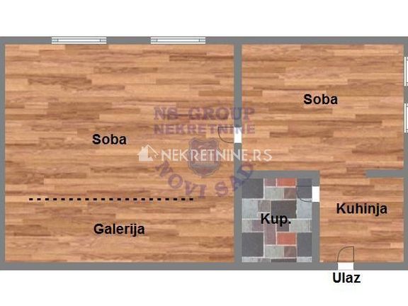 Jednosoban stan u Petrovaradinu,38m2