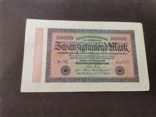GERMANY 20.000 MARK 1923