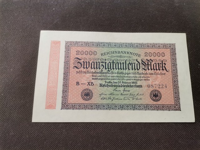 GERMANY 20.000 MARK 1923 ( 4 )