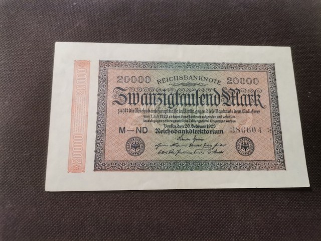 GERMANY 20.000 MARK 1923 ( 1 )