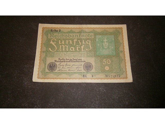 GERMANY 50 MARK 1919