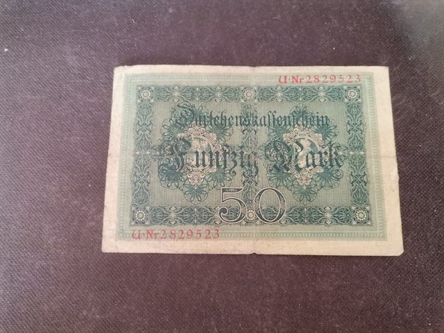 GERMANY 50 MARK 1914