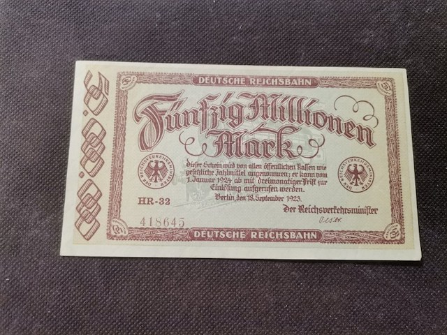 GERMANY 50.000.000 MARK 1923