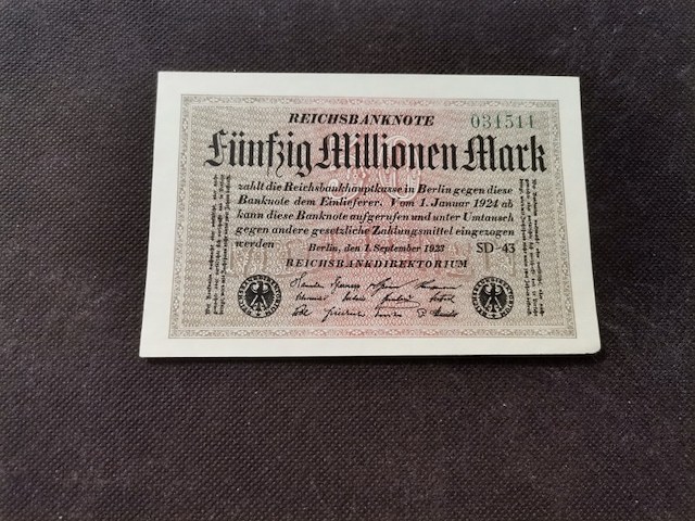 GERMANY 50.000.000 MARK 1923 ( 10 )