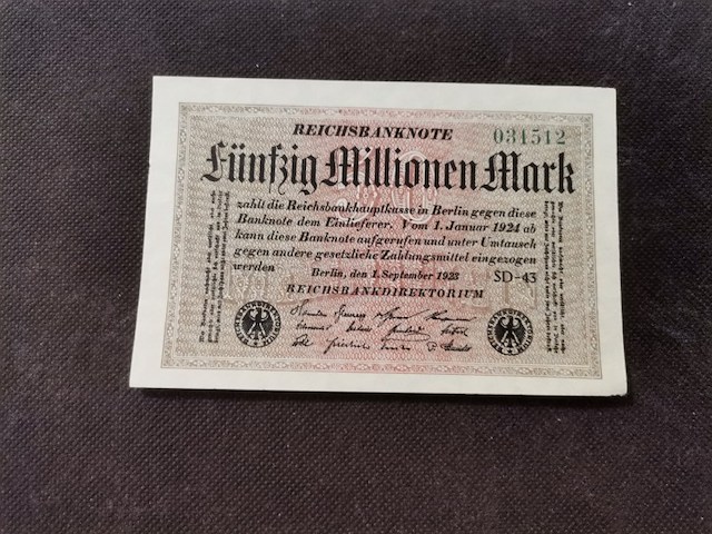 GERMANY 50.000.000 MARK 1923 ( 9 )