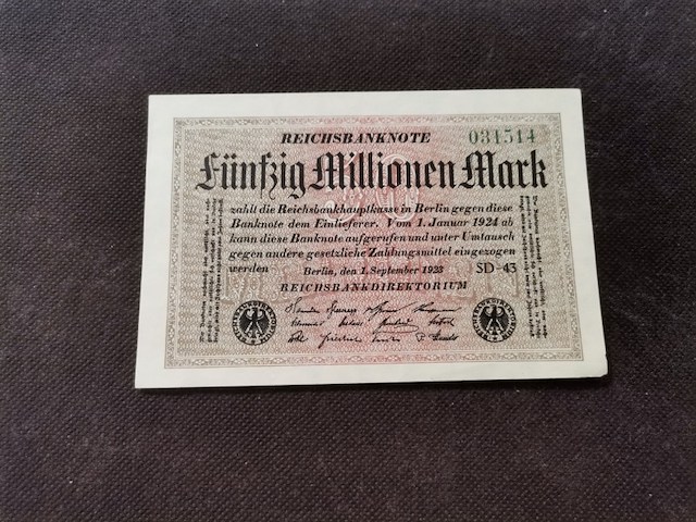 GERMANY 50.000.000 MARK 1923 ( 8 )