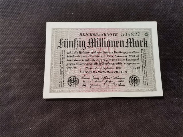 GERMANY 50.000.000 MARK 1923 ( 7 )