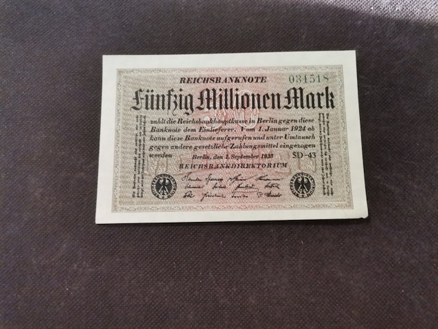 GERMANY 50.000.000 MARK 1923 ( 6 )