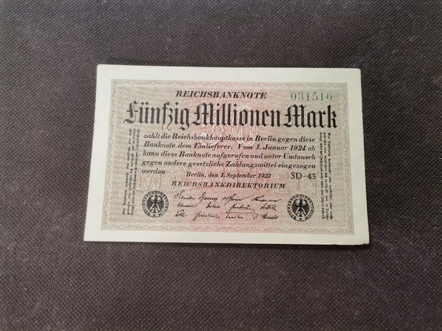 GERMANY 50.000.000 MARK 1923 ( 5 )