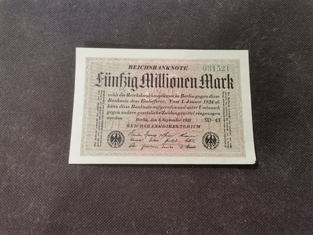 GERMANY 50.000.000 MARK 1923 ( 1 )