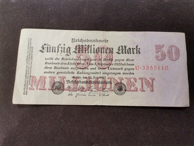 GERMANY 50.000.000 MARK 1923