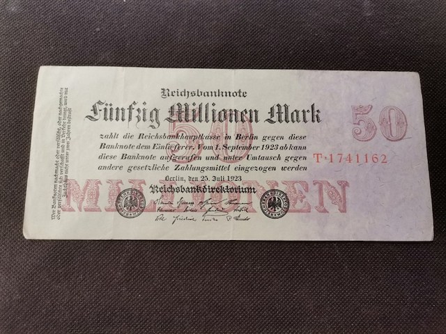 GERMANY 50.000.000 MARK 1923