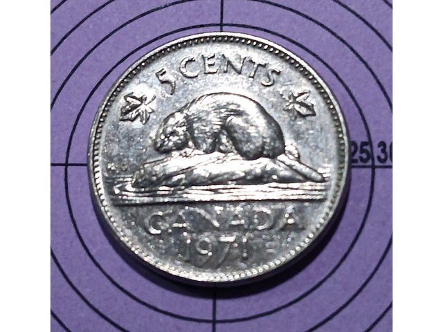 Kanada 5 cents 1971g km 60.1