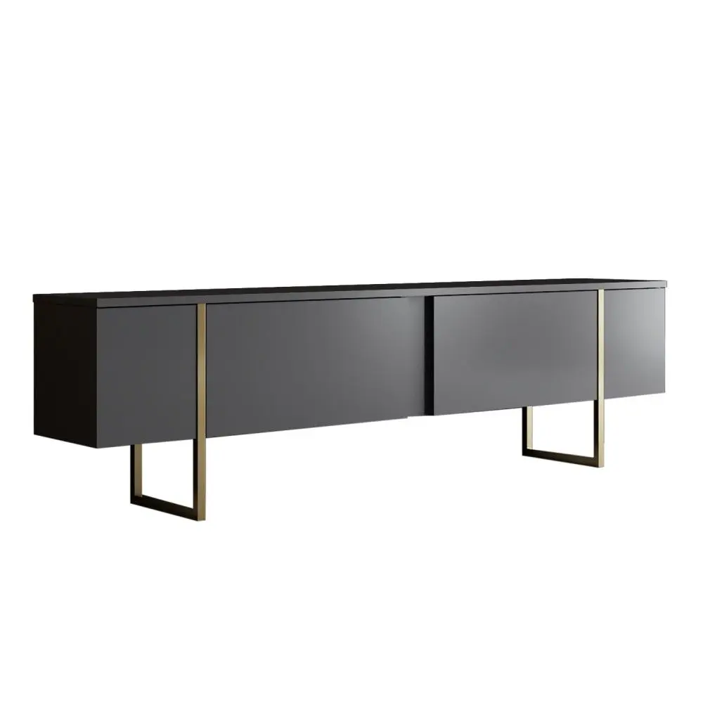 ASIR GROUP Luxe Anthracite Gold TV komoda