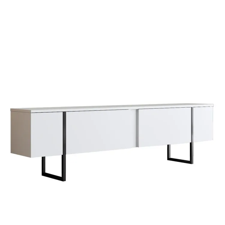 ASIR GROUP Luxe White Black TV komoda
