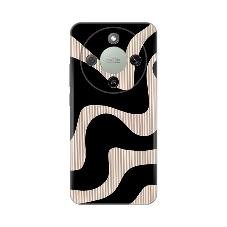 Zastitna ultra tanka (skin) maska / futrola PRINT - Huawei Honor Magic 8 Lite crni Flow