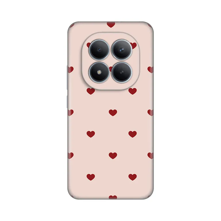 Maska Silikonska Print za Xiaomi Redmi Note 15 Pro Plus 5G Beige Hearts