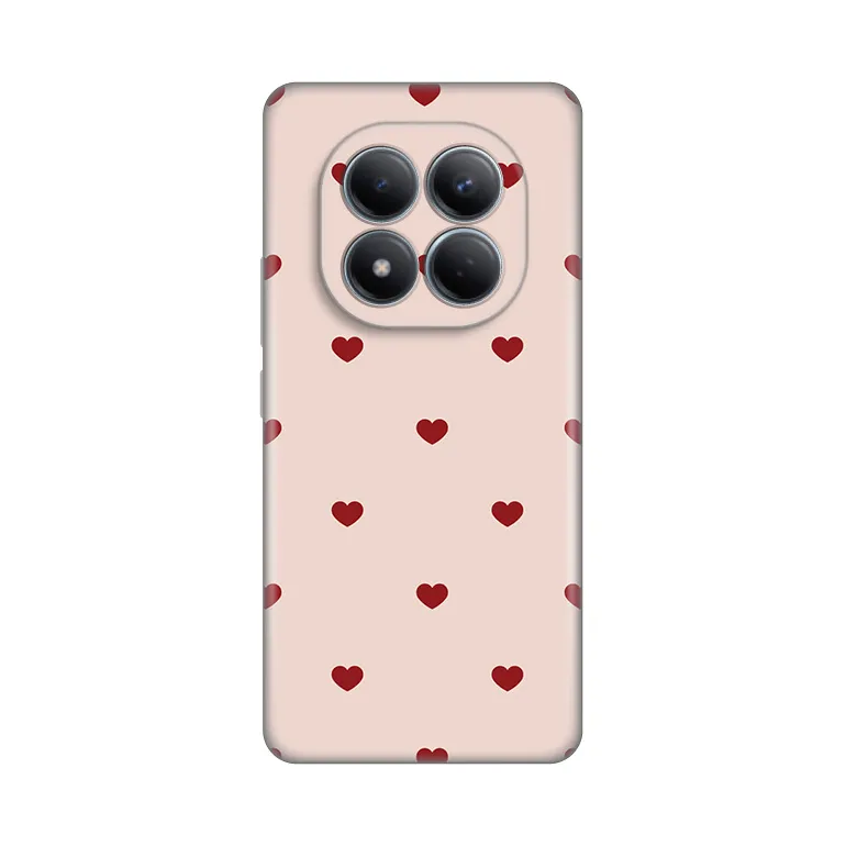 Maska Silikonska Print za Xiaomi Redmi Note 15 Pro 4G Beige Hearts