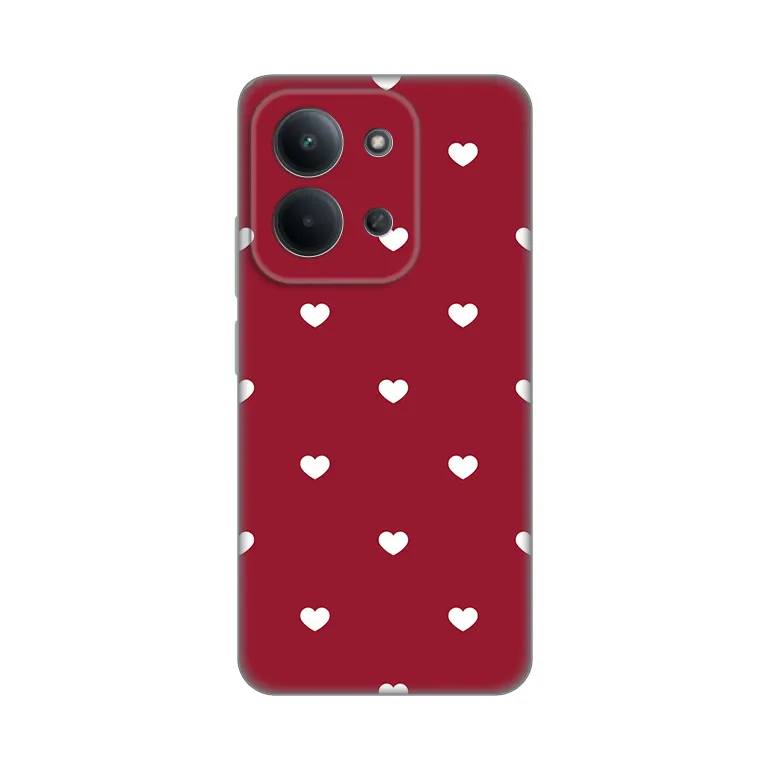 Maska Silikonska Print Skin za Xiaomi Redmi 15C 4G Burgundy Hearts