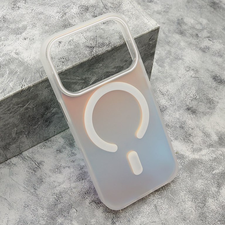 Zastitna maska (futrola) HOLOGRAM - iPhone 17 Pro bela (MS)