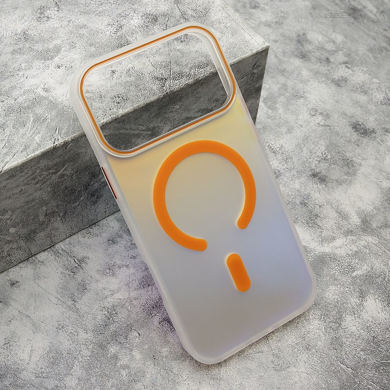 Zastitna maska (futrola) HOLOGRAM - iPhone 17 Pro Max (6.9) narandzasta (MS)